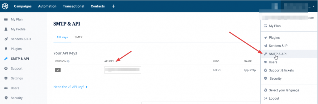 SendInBlue Integration with DAP – DAP Documentation